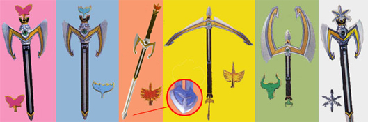 Arsenal (Weapons / Gear) - Power Rangers Mystic Force
